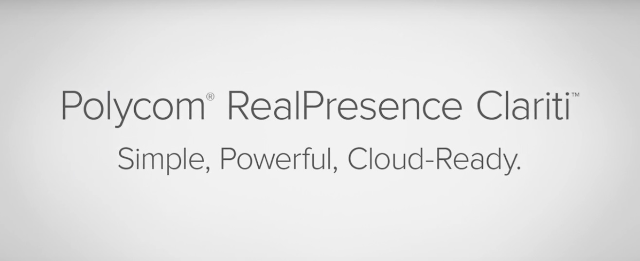 Polycom presenta Polycom RealPresence Clariti - LineaEDP