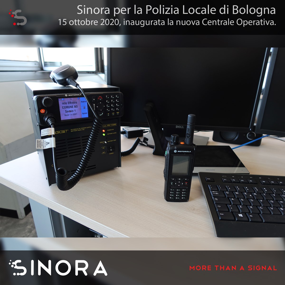 Sinora firma la Centrale Radio Operativa della Polizia Locale di ...