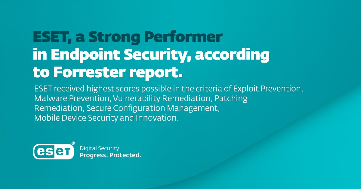 ESET ‘Strong Performer’ nell'Endpoint Security Report di Forrester ...
