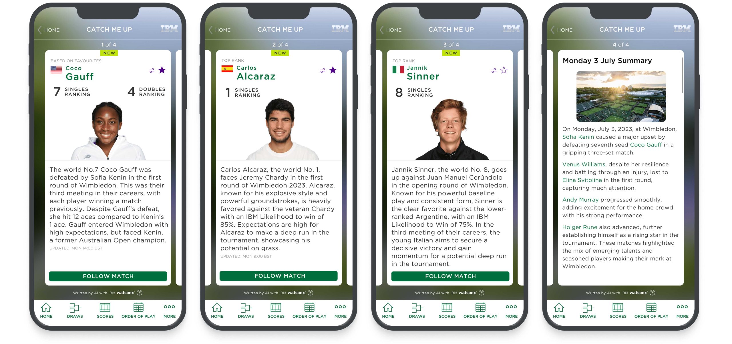 Wimbledon: app aggiornata con la funzione "Catch Me Up" - LineaEDP